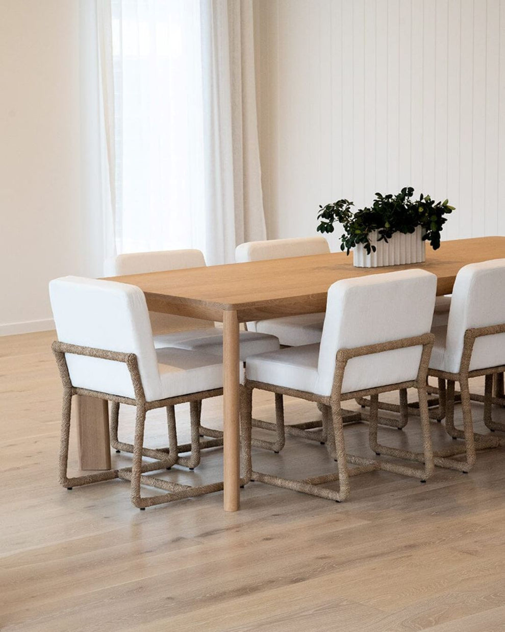 Naia American Oak Dining Table - Handcrafted, Sustainable, Modern ...