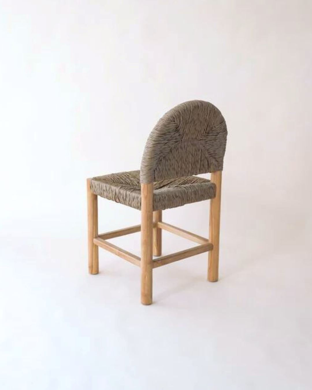 Dilly Arch Teak & Rattan Dining Chair - Custom Timber Stains, Indoor ...