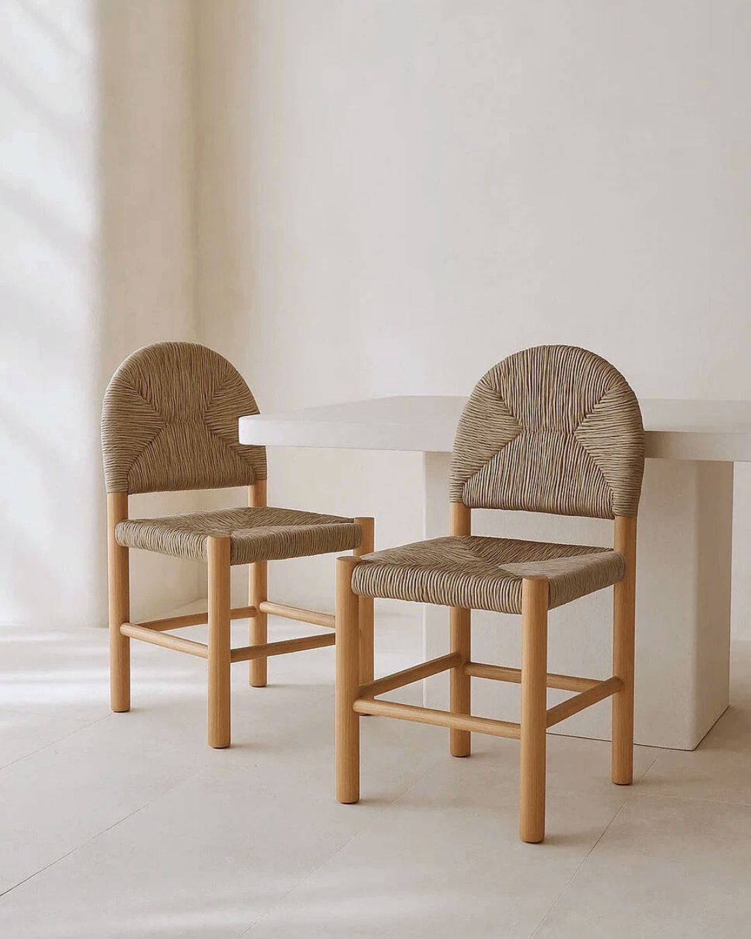 Dilly Arch Teak & Rattan Dining Chair - Custom Timber Stains, Indoor ...