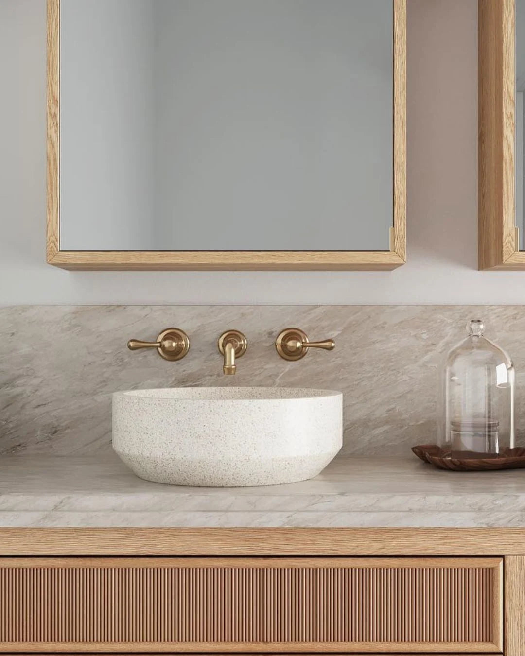 Eden Round Basin – Timeless Terrazzo Countertop Basin – SUN REPUBLIC