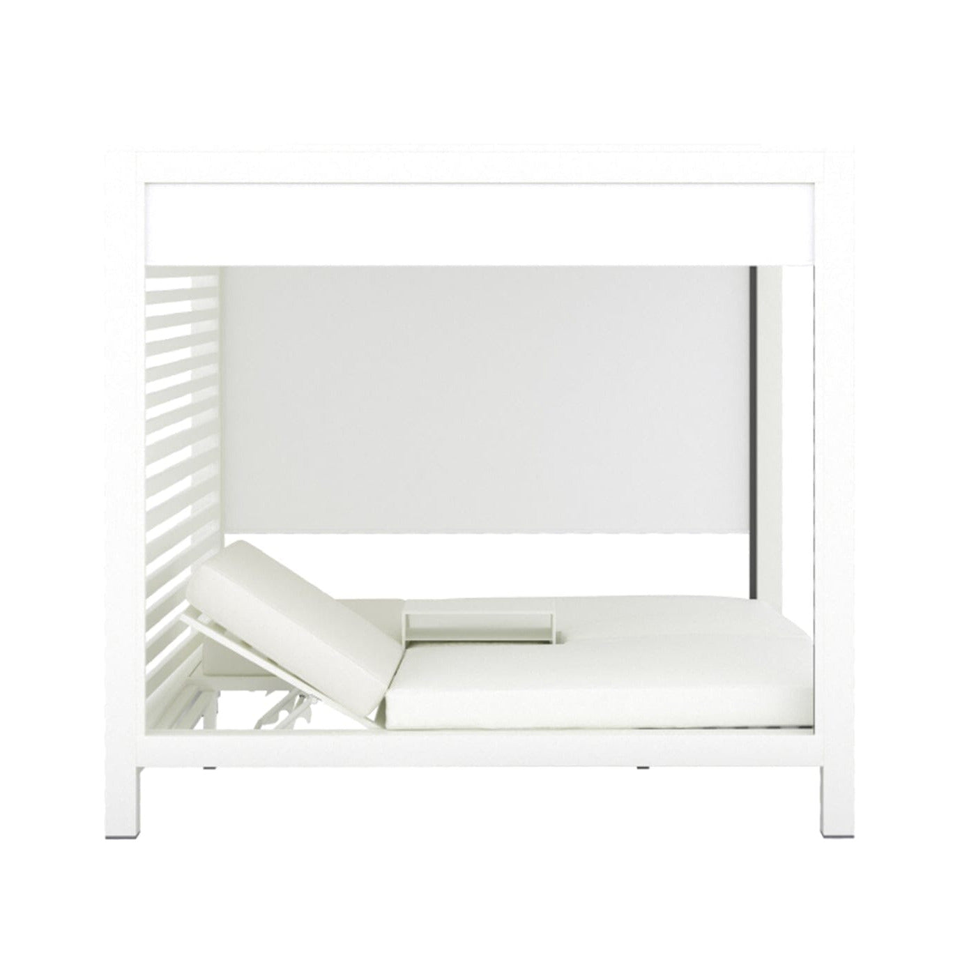 Hamilton Double Daybed Cabana Pearl White – Luxury Outdoor Cabana – SUN ...