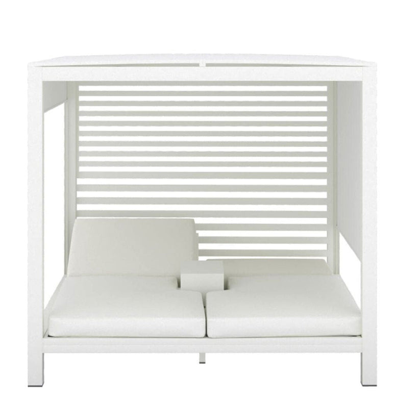 Hamilton Double Daybed Cabana Pearl White – Luxury Outdoor Cabana – SUN ...