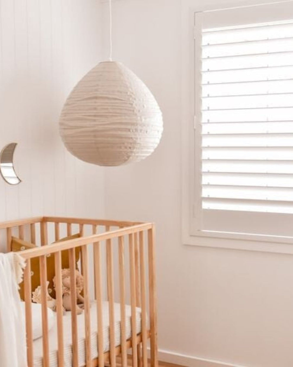 Linen Fabric Pendant Light Shade – Elegant Linen Lantern in Three Sizes ...