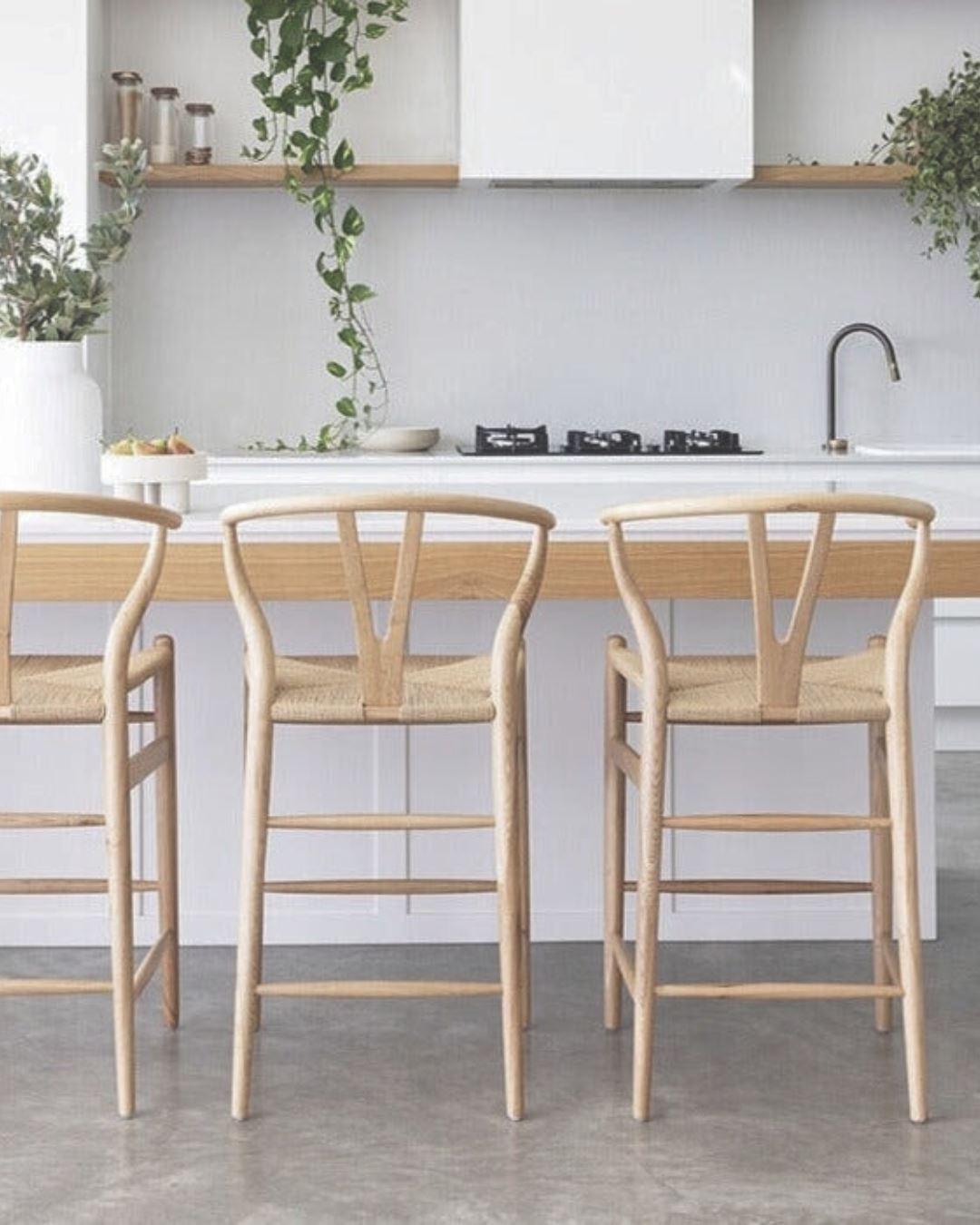 Wishbone Counter Stool - Coastal Oak – SUN REPUBLIC